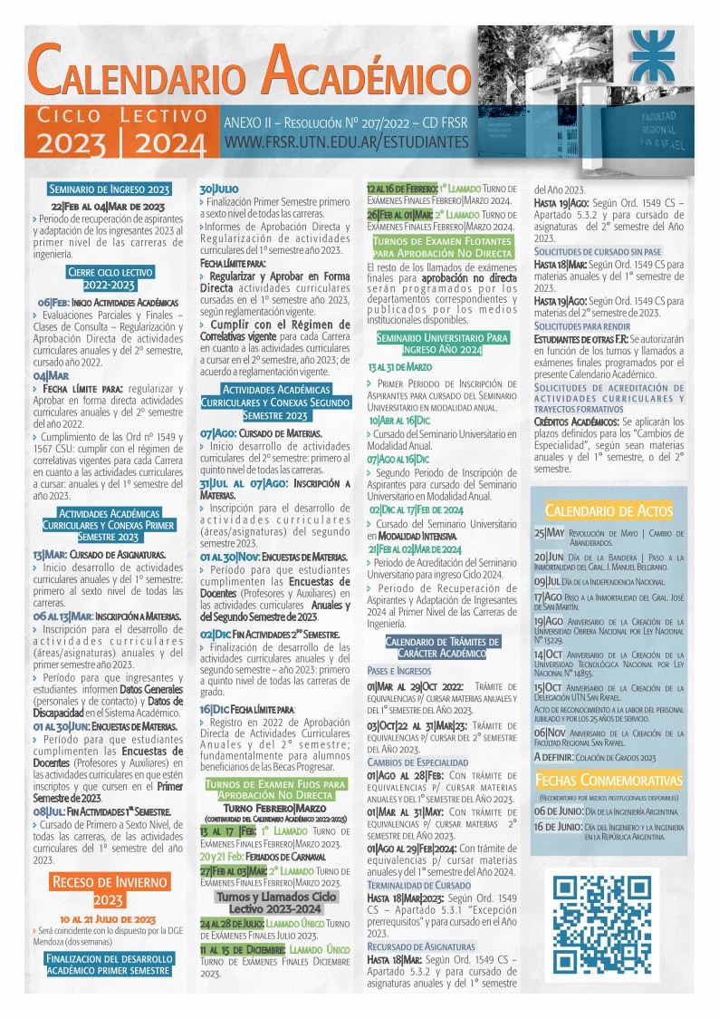 Secretaría Académica | www.frsr.utn.edu.ar